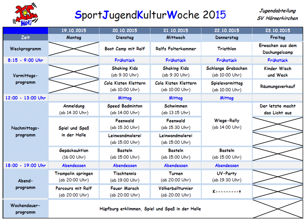 Sport in Hörnerkirchen ::: SJKW 2015